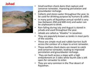 Traditional water harvesting in India Part 3 | PPTX
