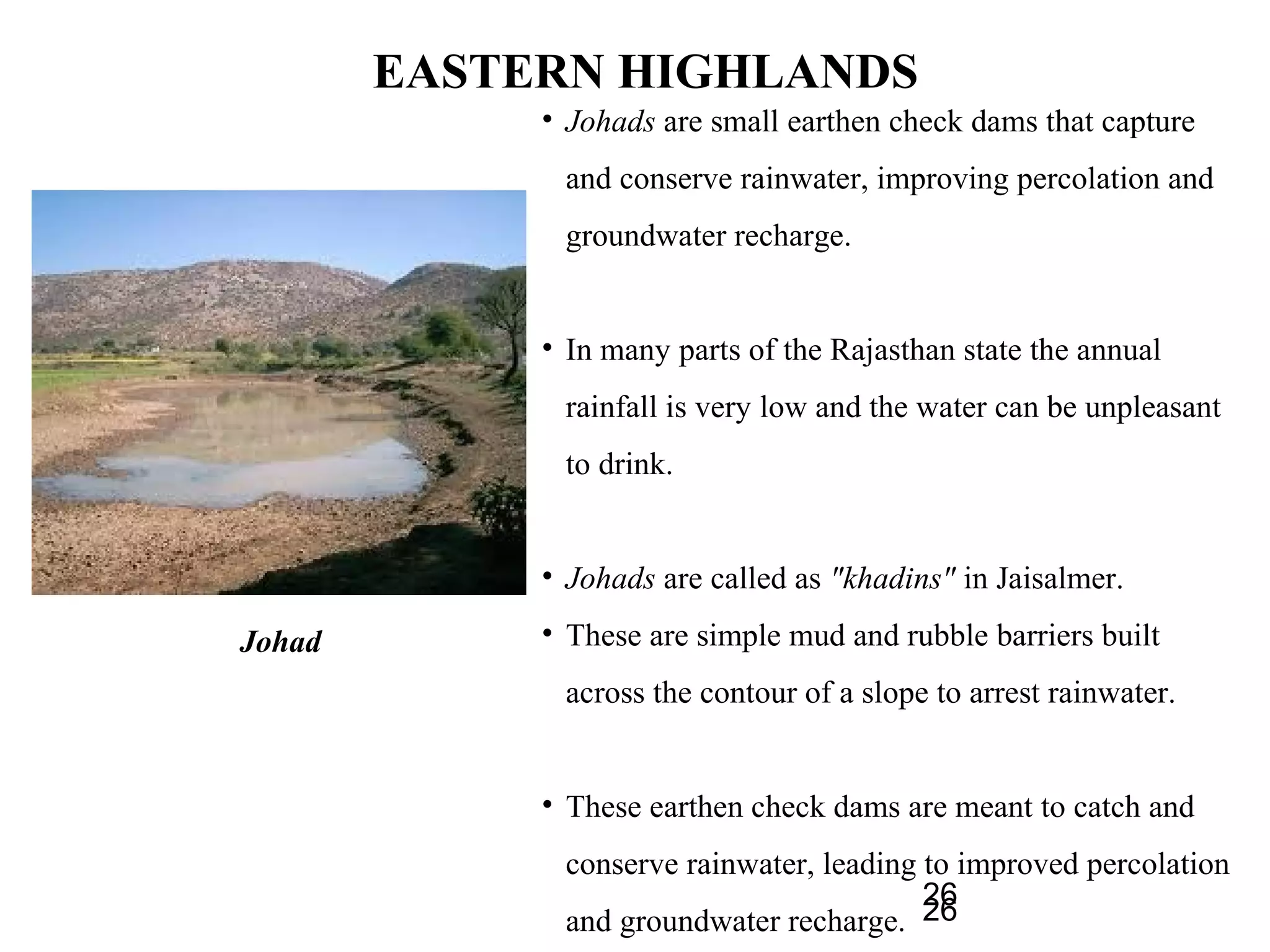 Traditional water harvesting methods – their role and scope in ...