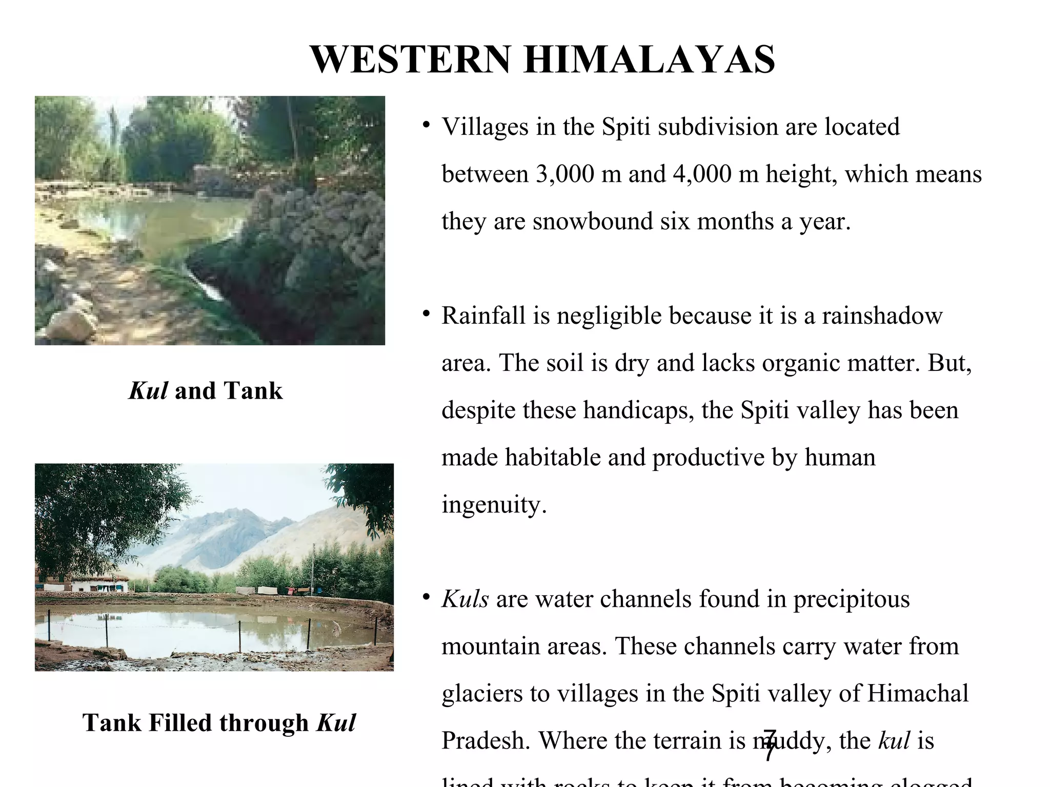 Traditional water harvesting methods – their role and scope in ...
