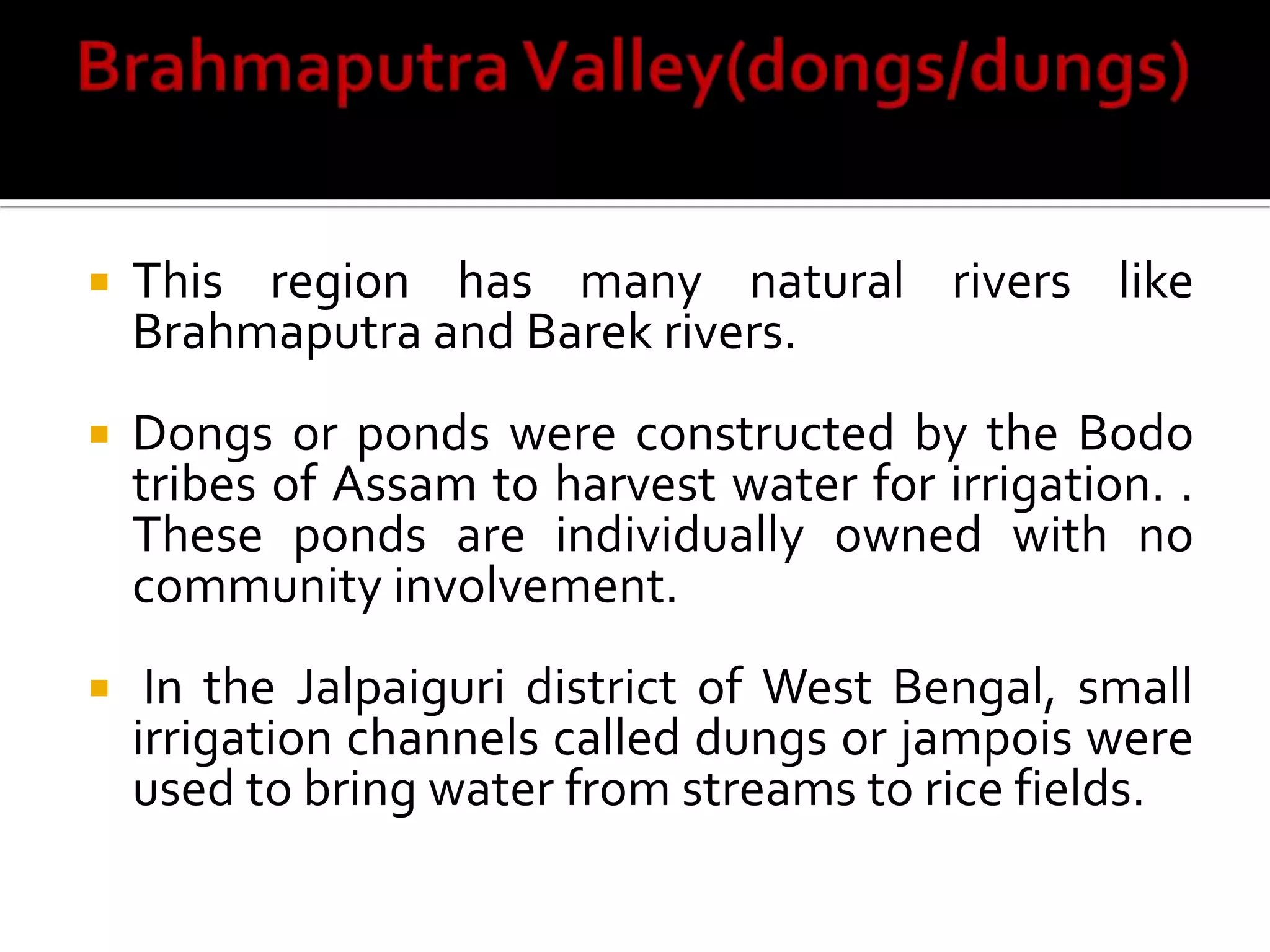 Traditional water harvesting systems of india | PPTX