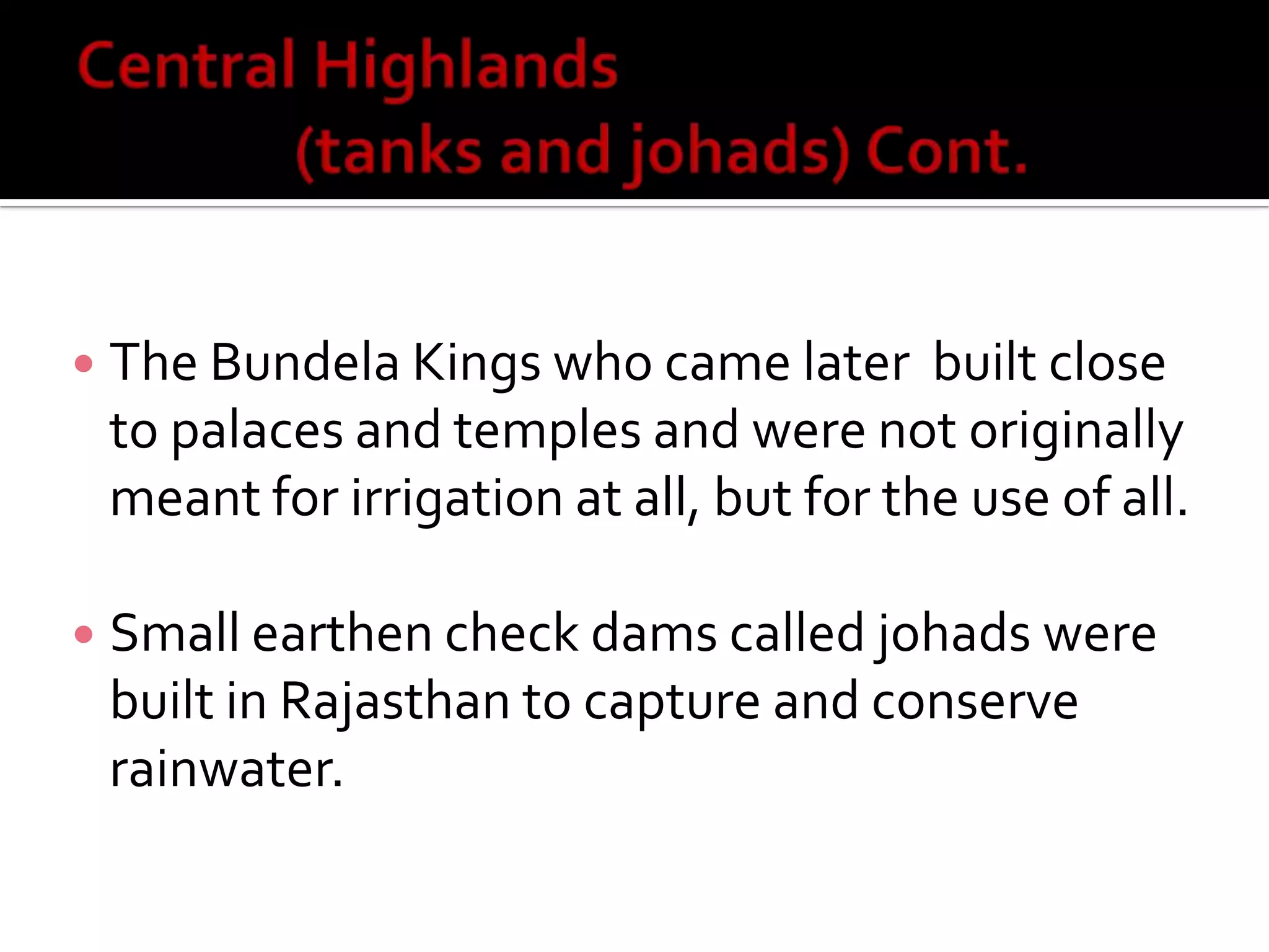 Traditional water harvesting systems of india | PPTX