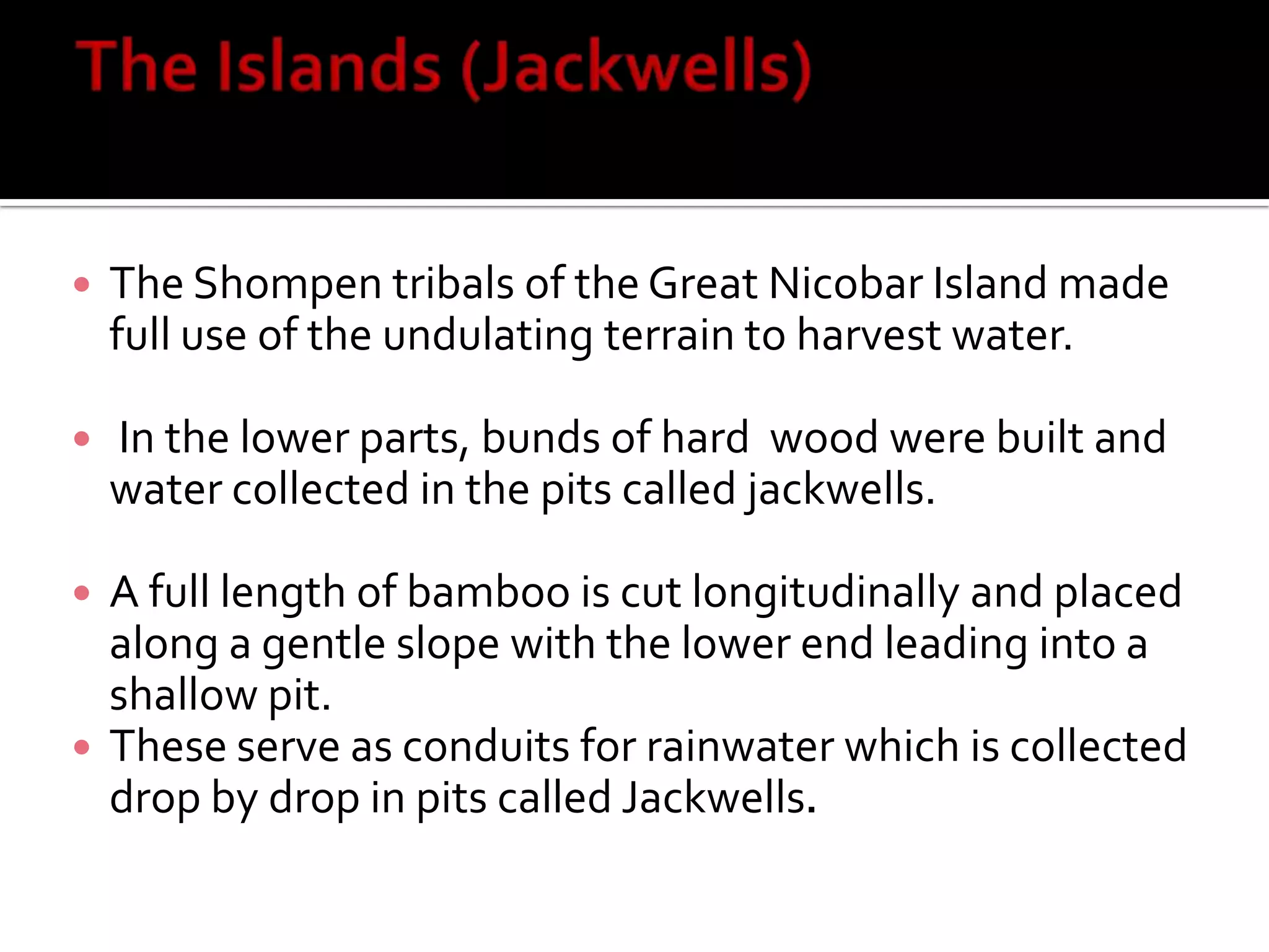 Traditional water harvesting systems of india | PPTX