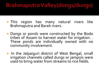 Traditional water harvesting systems of india | PPTX