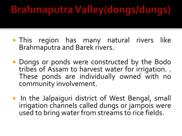Traditional water harvesting systems of india | PPTX | Asia Travel ...
