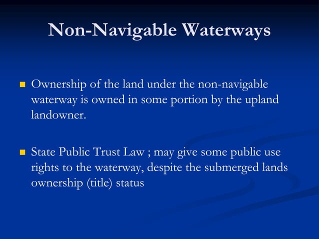 Traditional Water Rights & Reservations of Water - A River Management ...