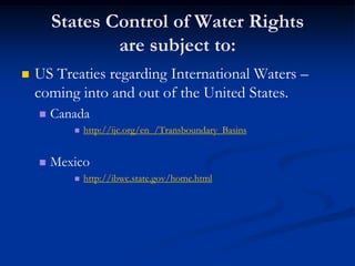 Traditional Water Rights & Reservations of Water - A River Management ...