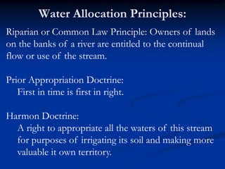 Traditional Water Rights & Reservations of Water - A River Management ...