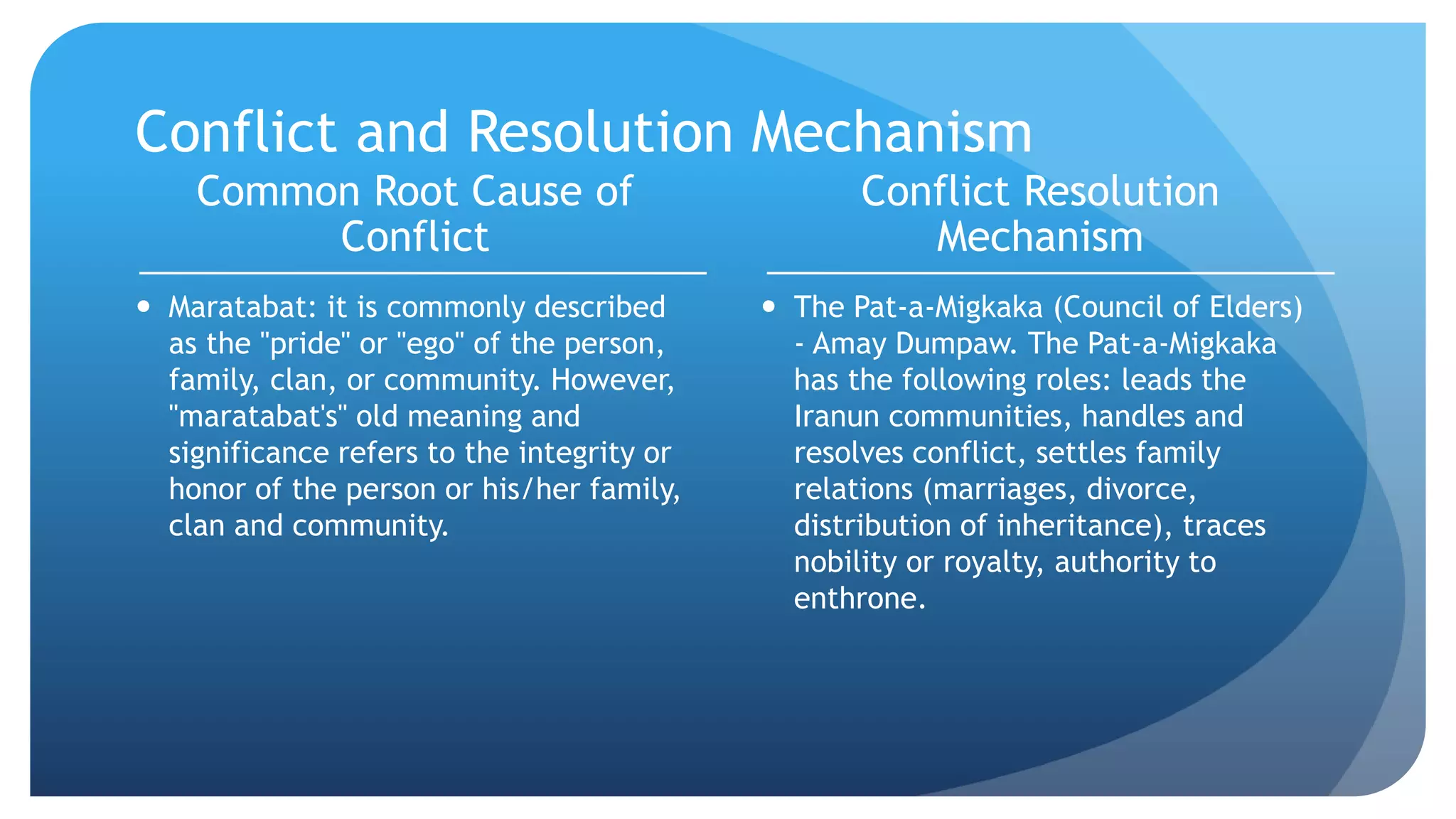 Traditional ways of Conflict Resolution and Transformation | PPTX