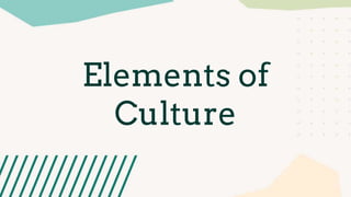 Tradition and Culture | PPTX
