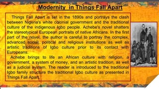 Tradition and modernity in things fall apart | PPTX