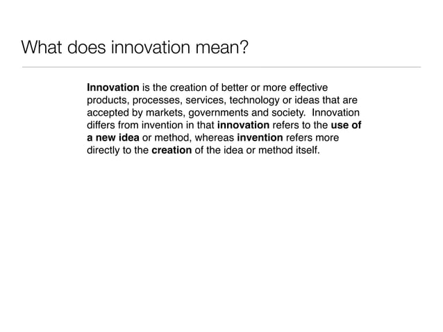 Tradition vs. Innovation | ZIP | Education