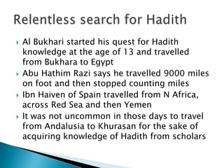 Traditionists(Muhaddithin) And Jurists(Fuqaha) Of Islam | PPTX