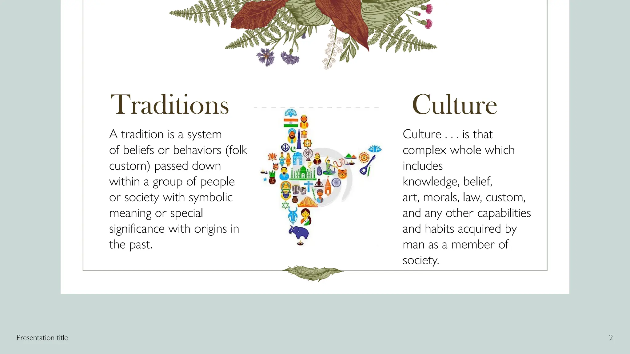 TRADITIONS AND CULTURE IN INDIAN FAMILIES | PDF