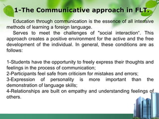 Traditions and innovations in learning a foreign language | PPTX