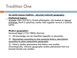 TraditionsofGeography.pdf only for geopgrapic | PDF