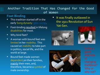 Tradition vs change | PPT