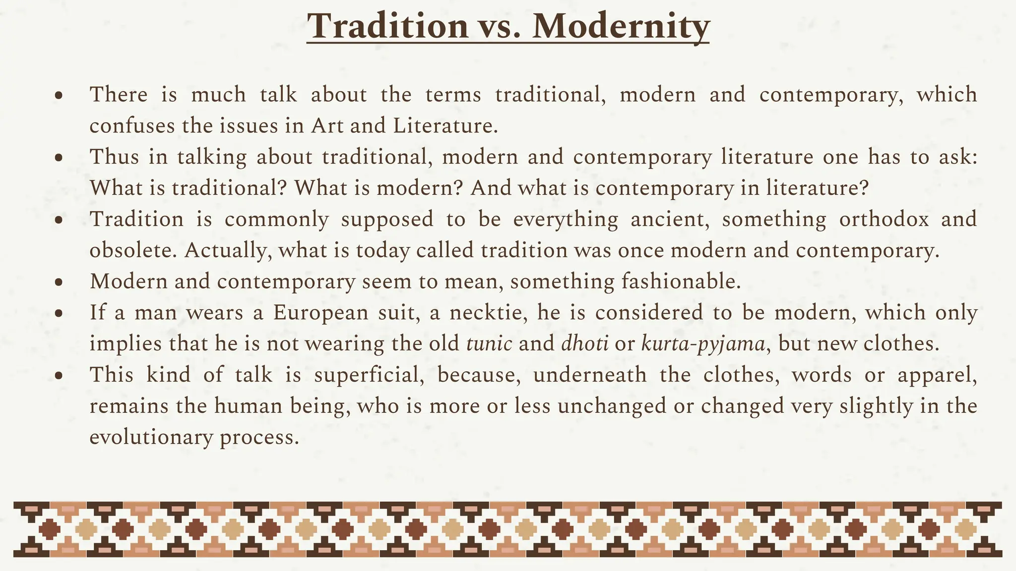 Tradition vs Modernity in 'The Home and the World' - Paper 201 | PPTX