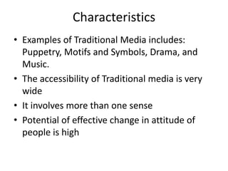 Tradittional instructional media | PPT