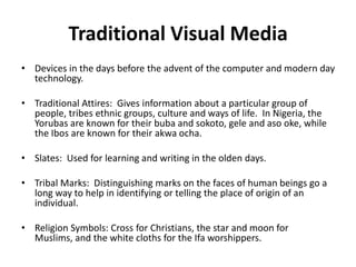 Tradittional instructional media | PPT