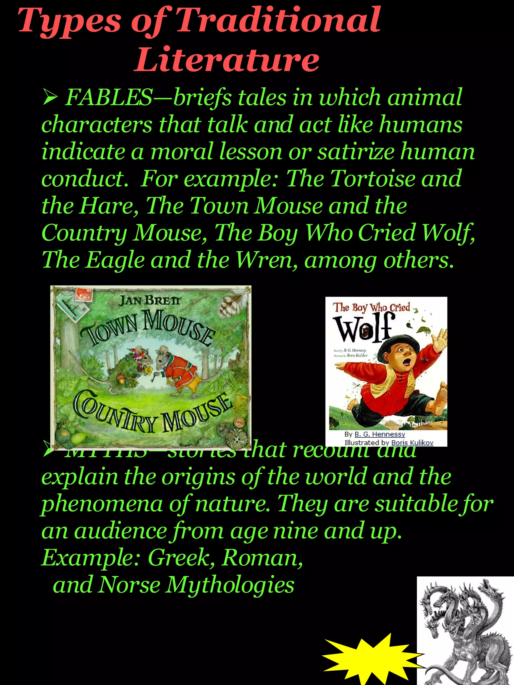 Traditional Literature | PPT