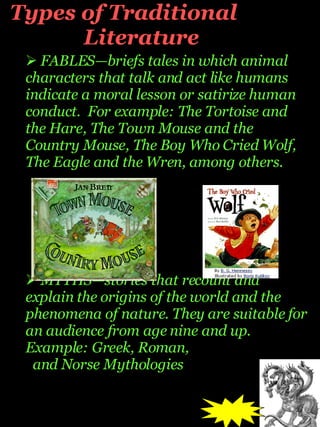 Traditional Literature | PPT | Fantasy | Genres