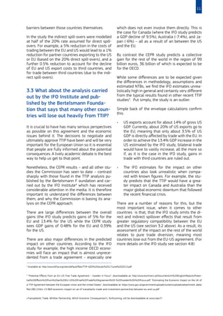 TTIP: The Economic Analysis Explained | PDF