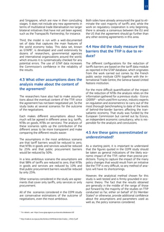 TTIP: The Economic Analysis Explained | PDF