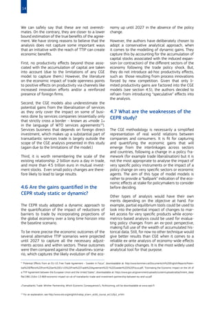 TTIP: The Economic Analysis Explained | PDF