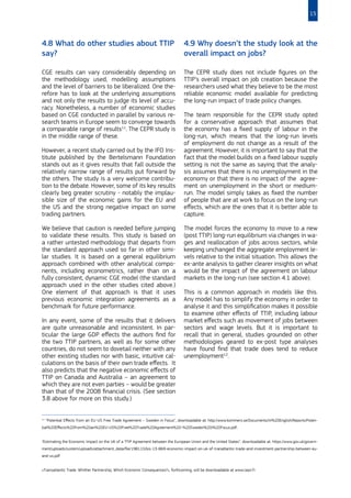 TTIP: The Economic Analysis Explained | PDF