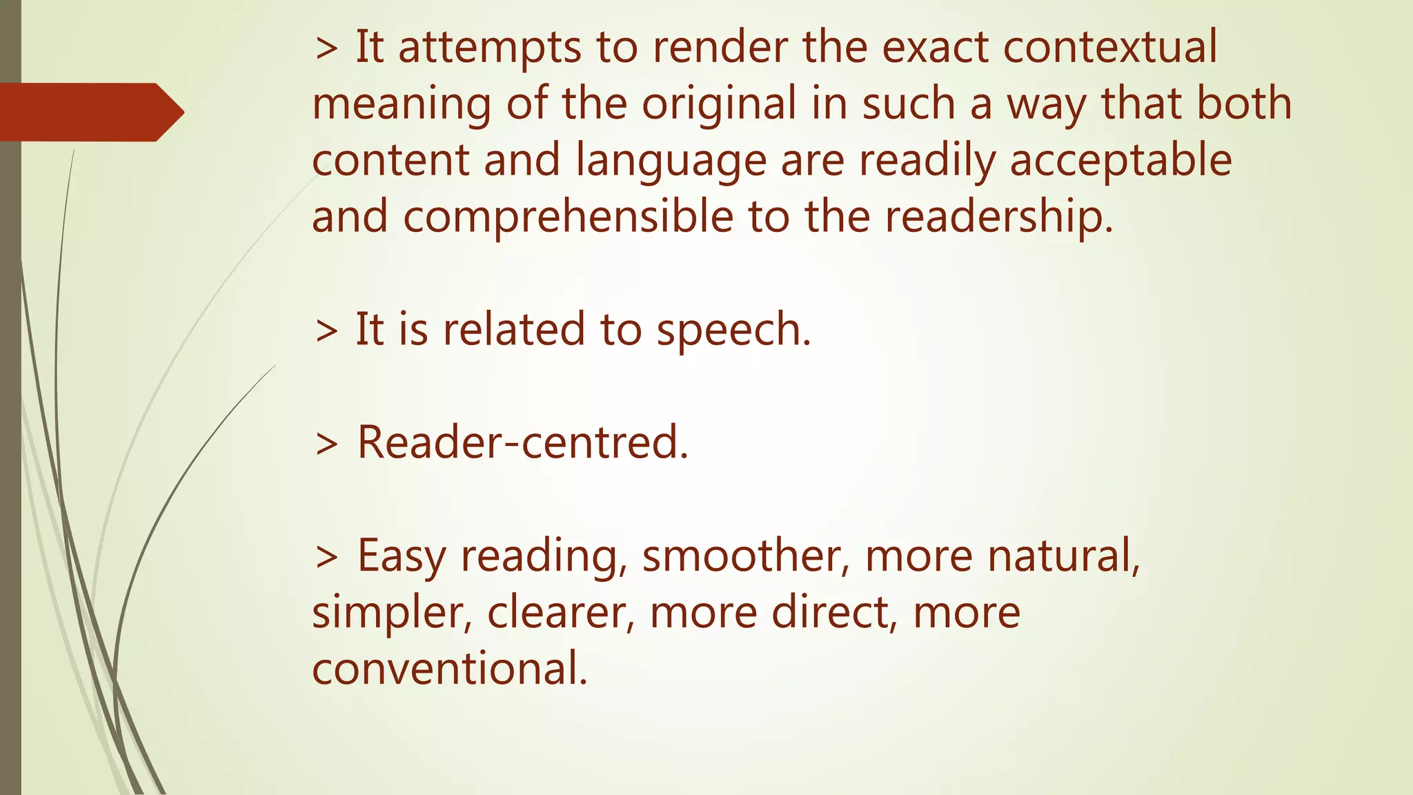 Semantic and Communicative translation | PPTX