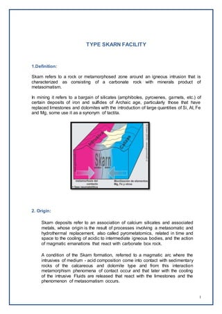 Traducido yacimientos skarn | DOCX | Chemistry | Science