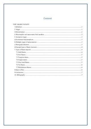 Traducido yacimientos skarn | DOCX