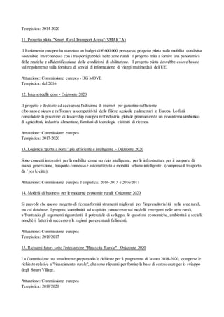 Traduzione azioni dell'ue per gli smart village | PDF