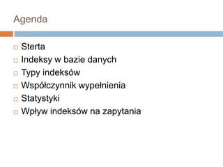 Tradycyjne indeksy w sql server | PPTX