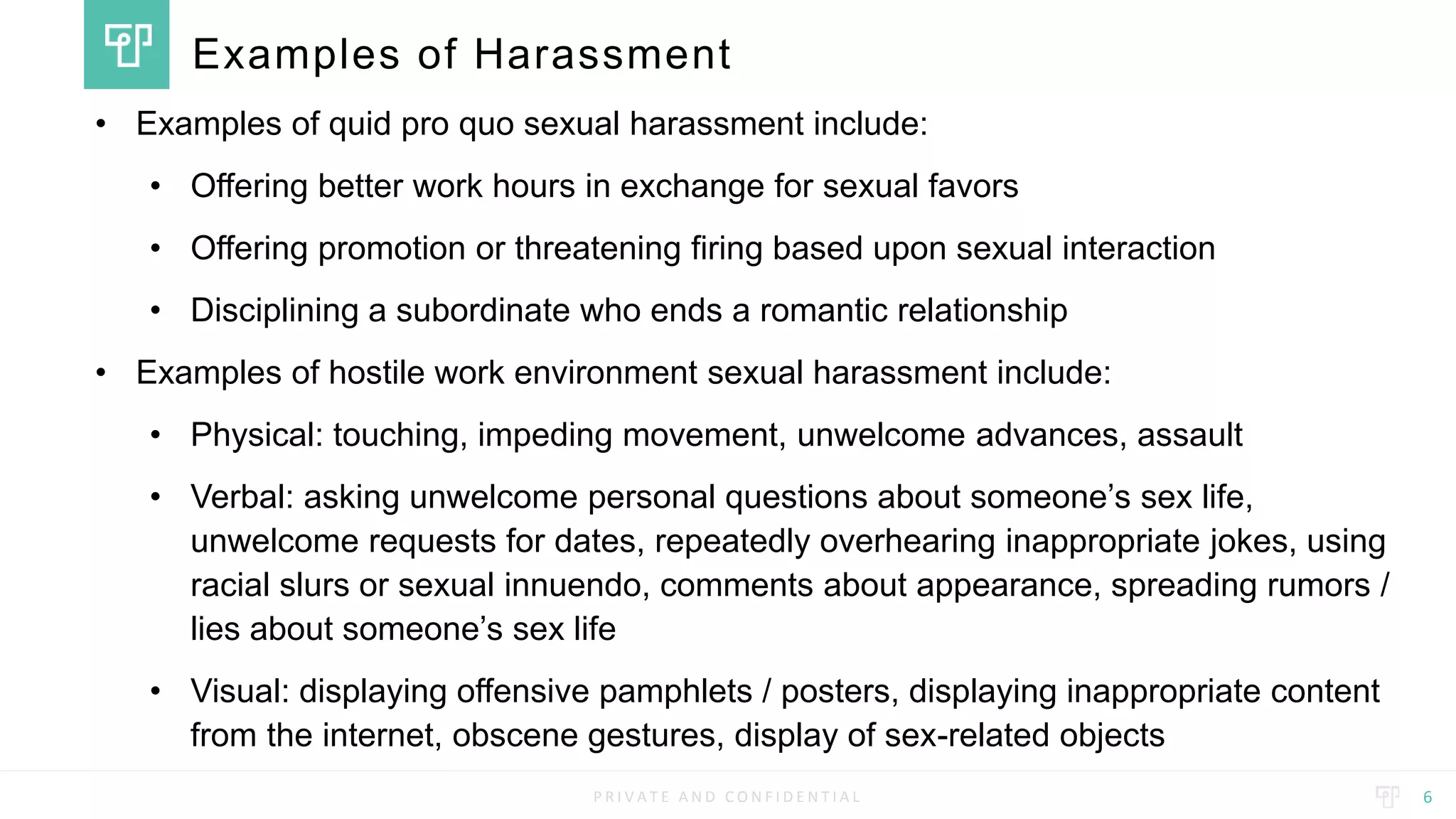 Traena Anti-Harassment Training - Lesson 1 - What is Harassment? | PPTX