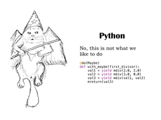Trafaret: monads and python | PPT