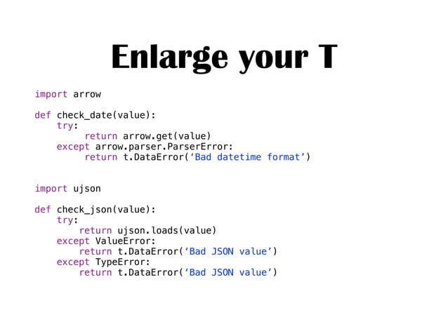 Trafaret: monads and python | PPT