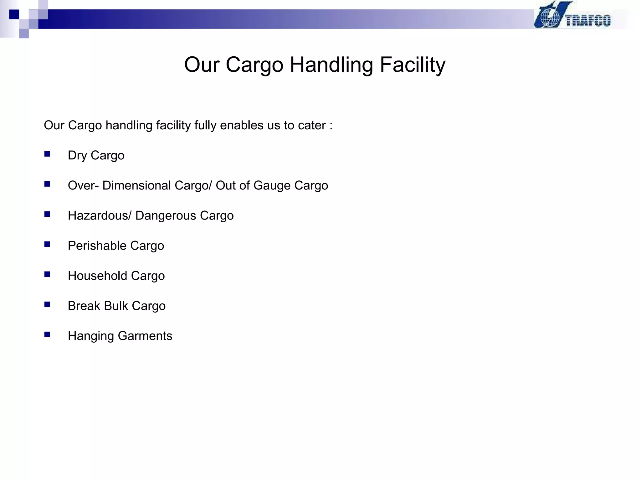 INTRODUCTION TO TRAFCO LOGISTICS (PVT) LTD | PPT