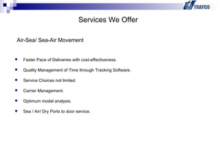 INTRODUCTION TO TRAFCO LOGISTICS (PVT) LTD | PPT