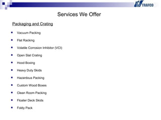 INTRODUCTION TO TRAFCO LOGISTICS (PVT) LTD | PPT