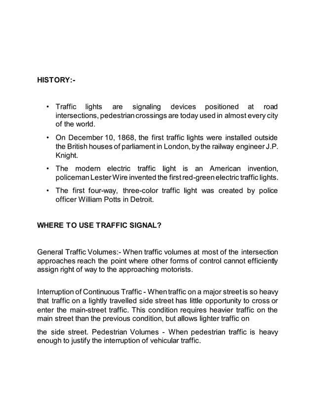 Traffic light using plc | DOCX