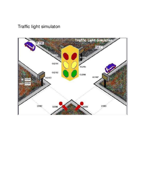 Traffic light using plc