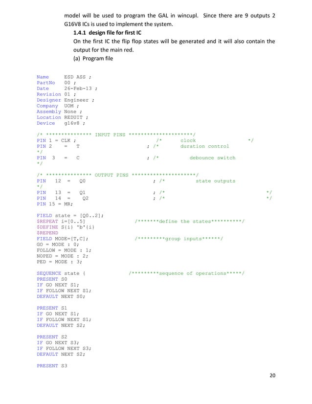 Traffic light Controller Design | PDF