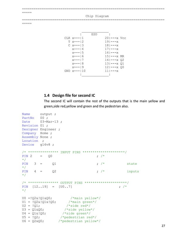 Traffic light Controller Design | PDF