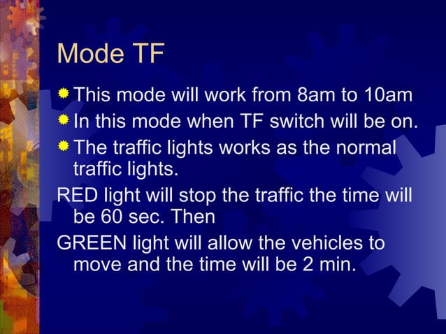 Traffic Lights Controller | PPT
