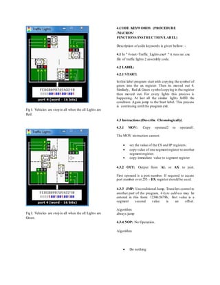 Traffic lights-system-2(Microprocessor &Assembly Language) | DOCX