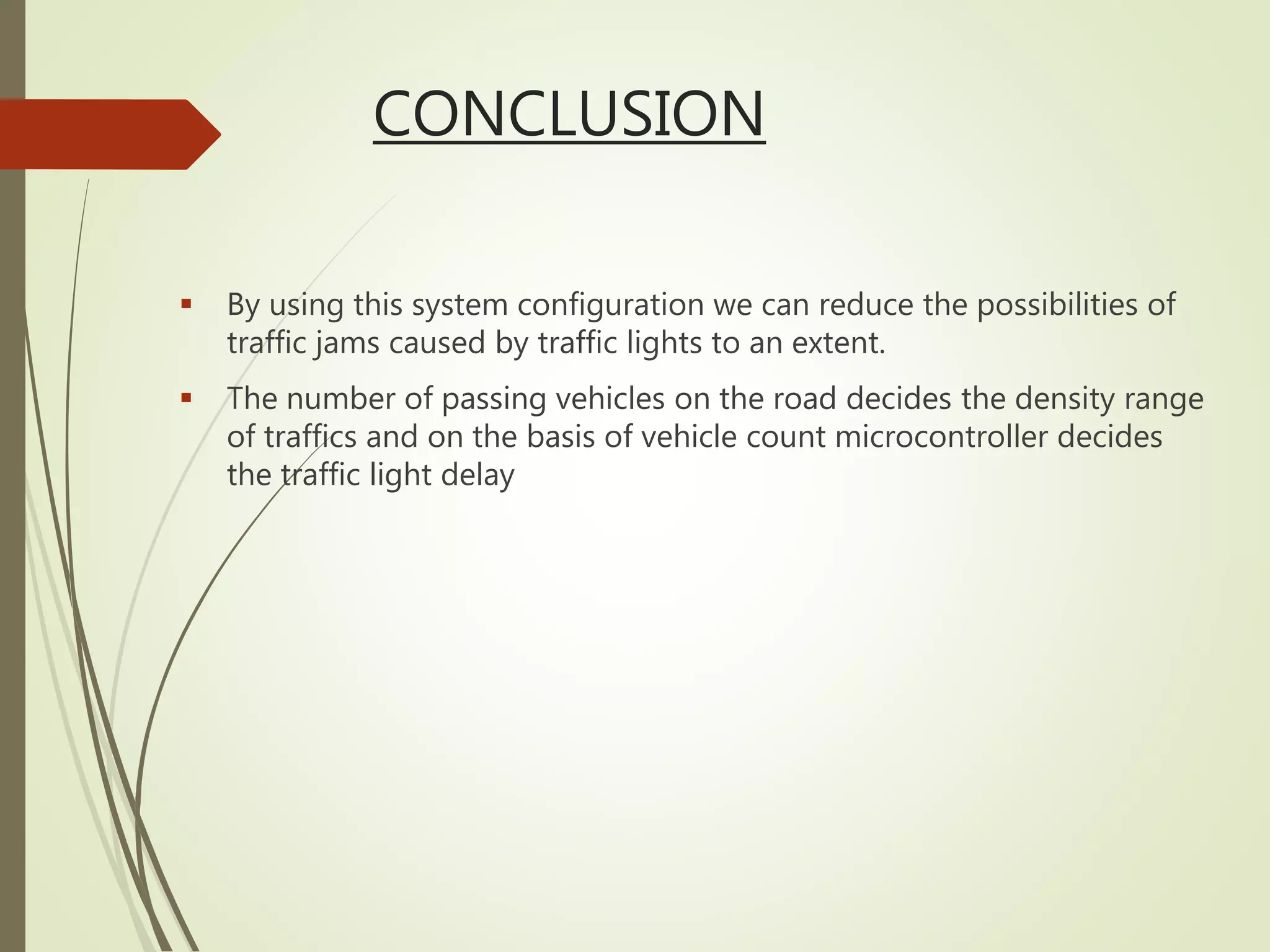 Density Based Traffic Signal with Remote Override in Emergency | PPTX