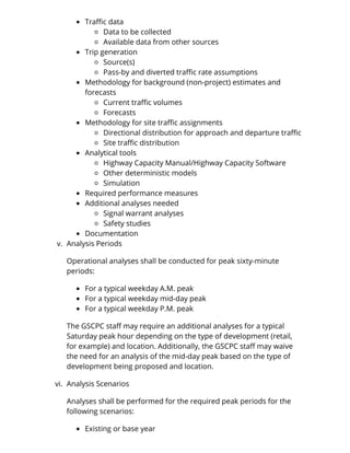 Traffic Access and Impact Study Guidelines & Procedures | PDF | Civil ...