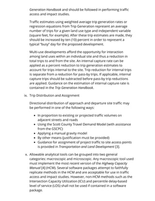 Traffic Access and Impact Study Guidelines & Procedures | PDF | Civil ...