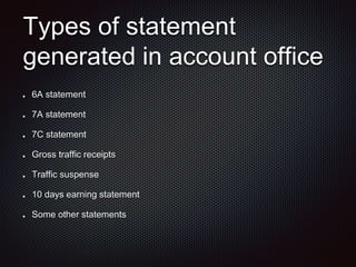 Traffic account returns | PPT